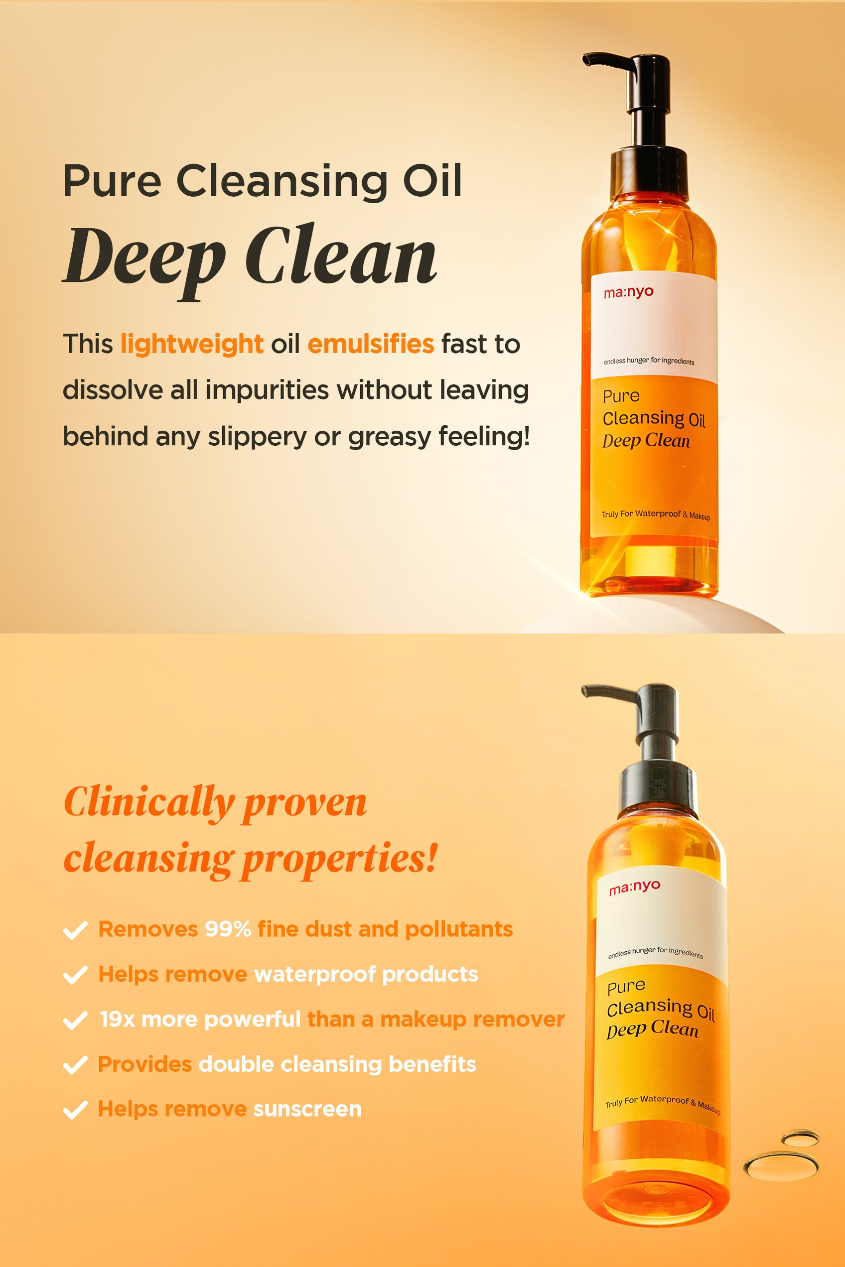 Pure Cleansing Oil Deep Clean – ma:nyo US
